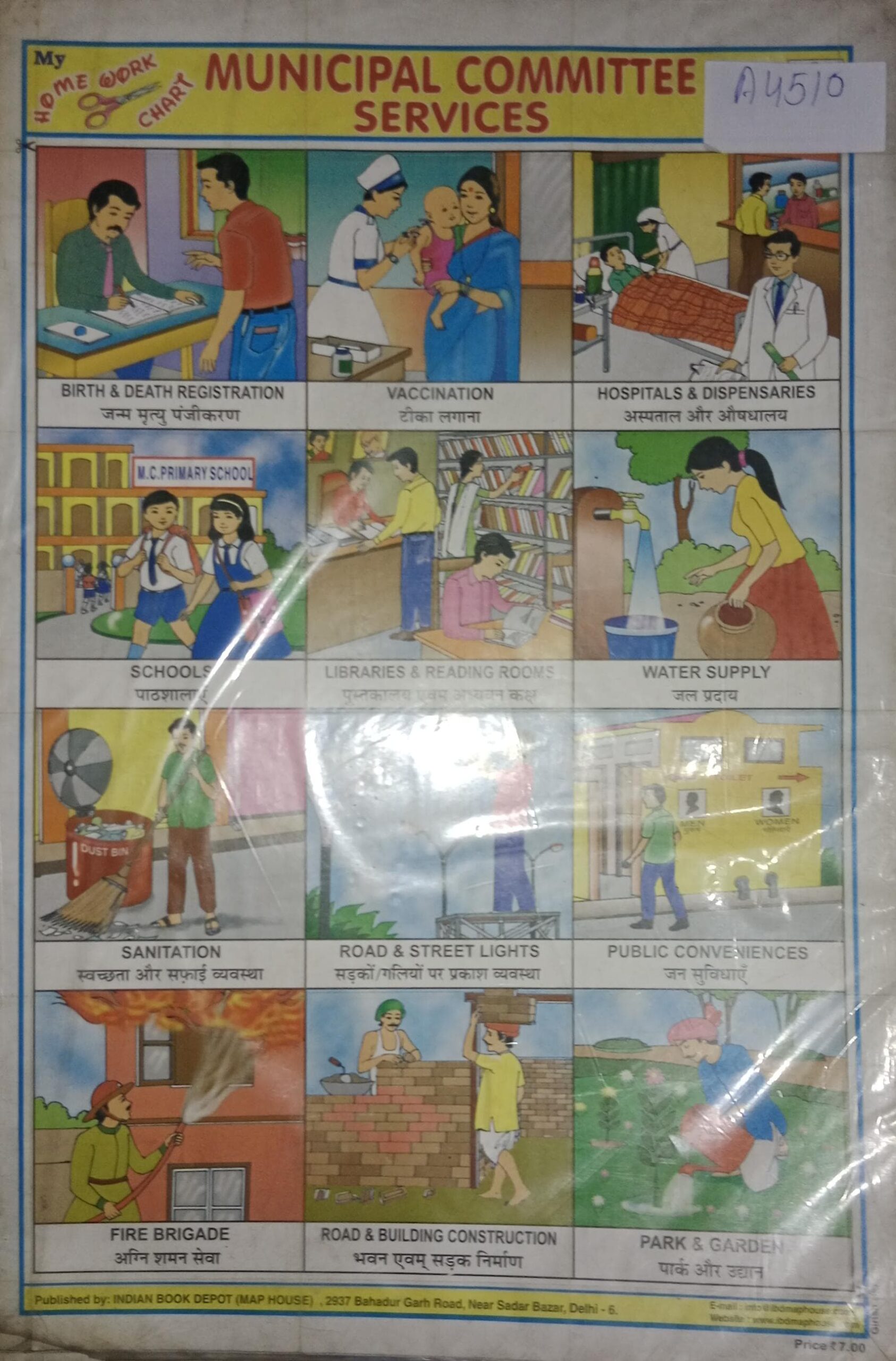 MUNICIPAL COMMITTEE SERVICES CHART NO 65 MRP 7 STACK 3 - Ashoka Book Depot