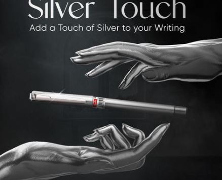 MONTEX SILVER TOUCH BALL PEN BLUE MRP RS 10 G2G3 - Ashoka Book Depot
