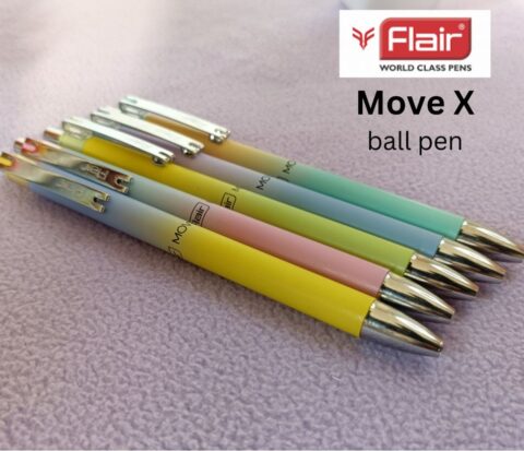 FLAIR MOVE X BALL PEN BLUE MRP RS 20 G2G3 - Ashoka Book Depot